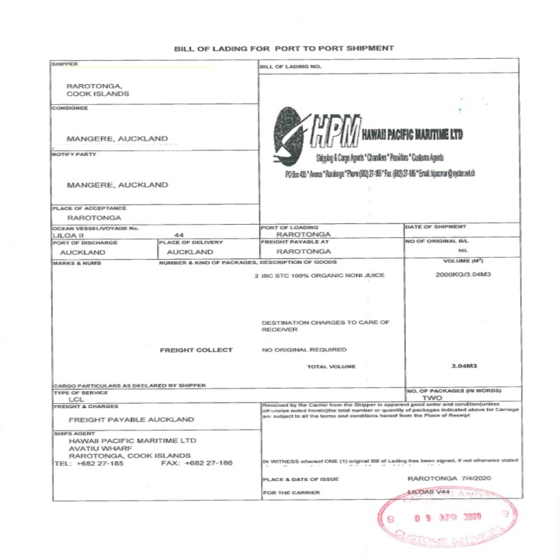 Cook Islands trade information portal import and export/import procedures