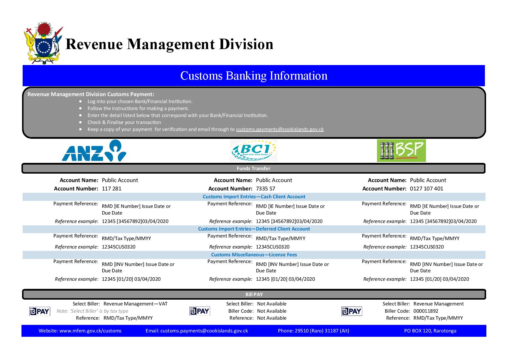 Cook Islands trade information portal import and export/import procedures